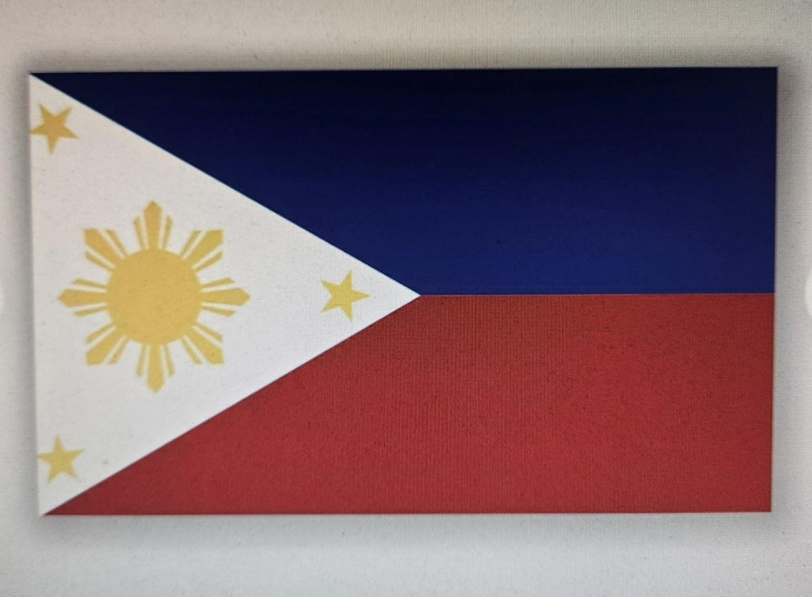 PHILIPPINE Flag Decal Sticker 8'x4' - Etsy