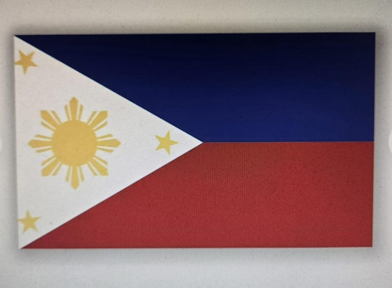 PHILIPPINE Flag Decal Sticker 8'x4' - Etsy
