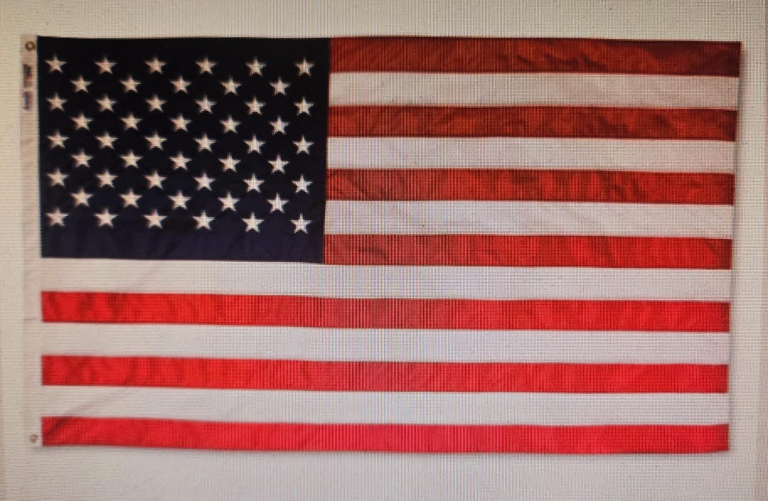 USA 3'X5' Embroidered Flag 600D Nylon - Etsy