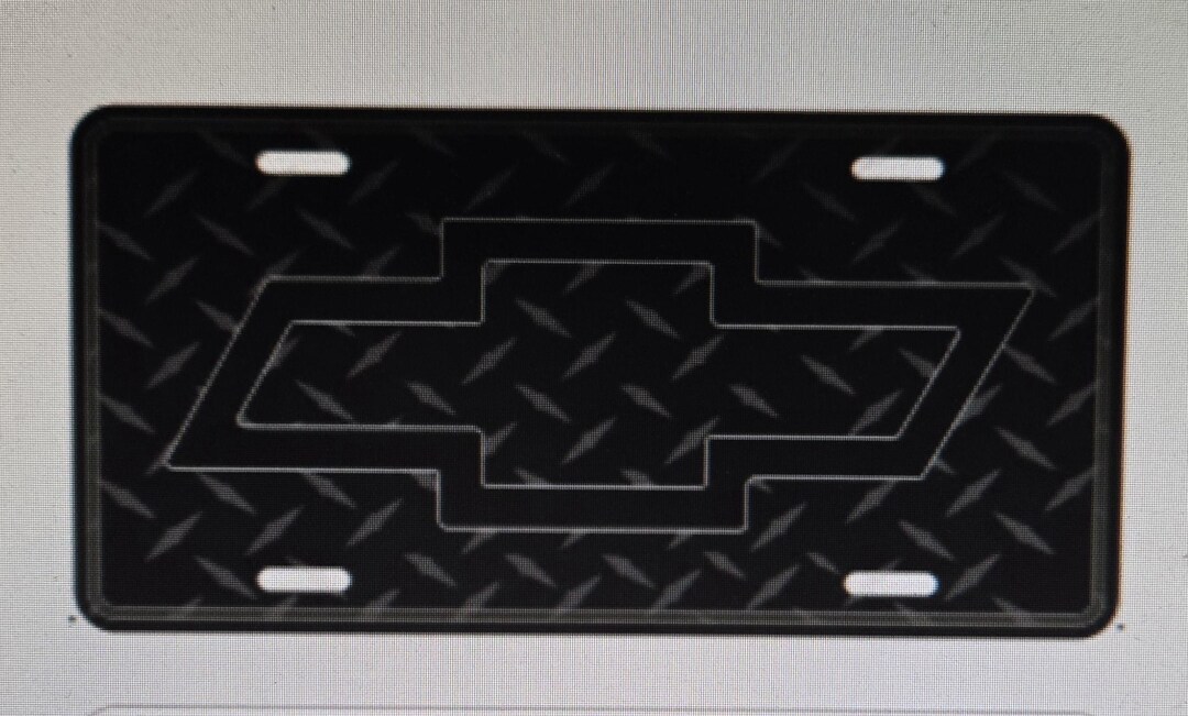 Chevy Diamond Embossed License Plate - Etsy