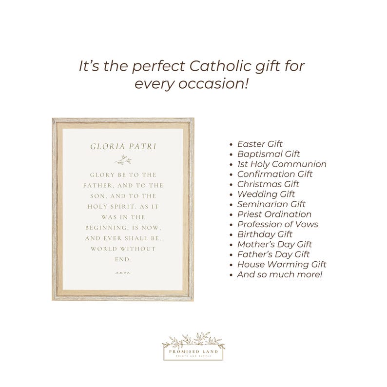 Gloria Patri Prayer Digital Download, Catholic Prayer Art, Catholic ...