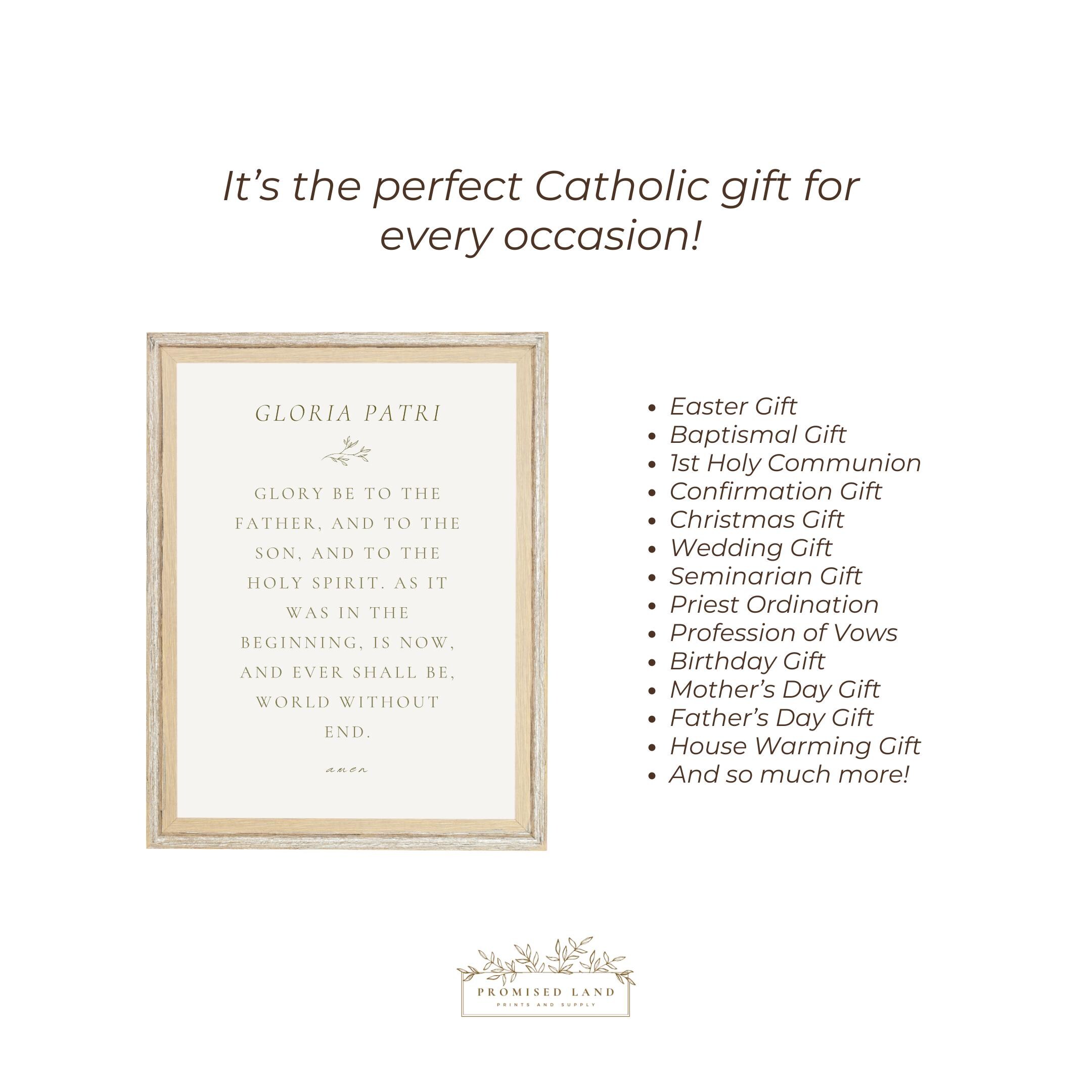 Gloria Patri Prayer Digital Download, Catholic Prayer Art, Catholic ...