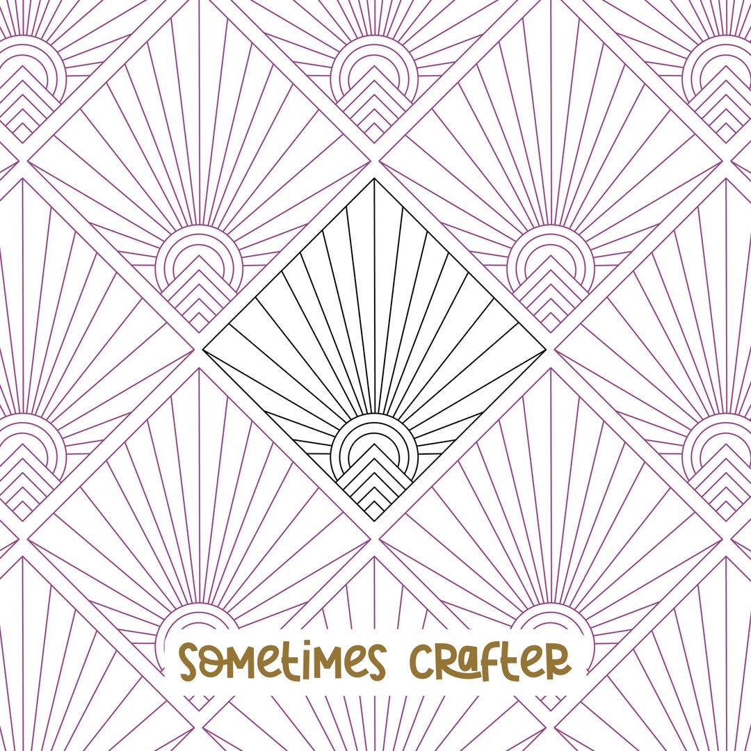 Mountain Sunrise Quilting Block Design: Digital Longarm Pattern (2025 ...