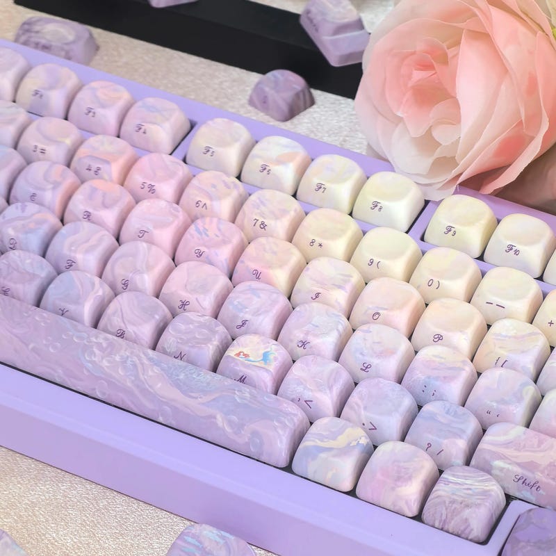 Purple Keycaps - Etsy