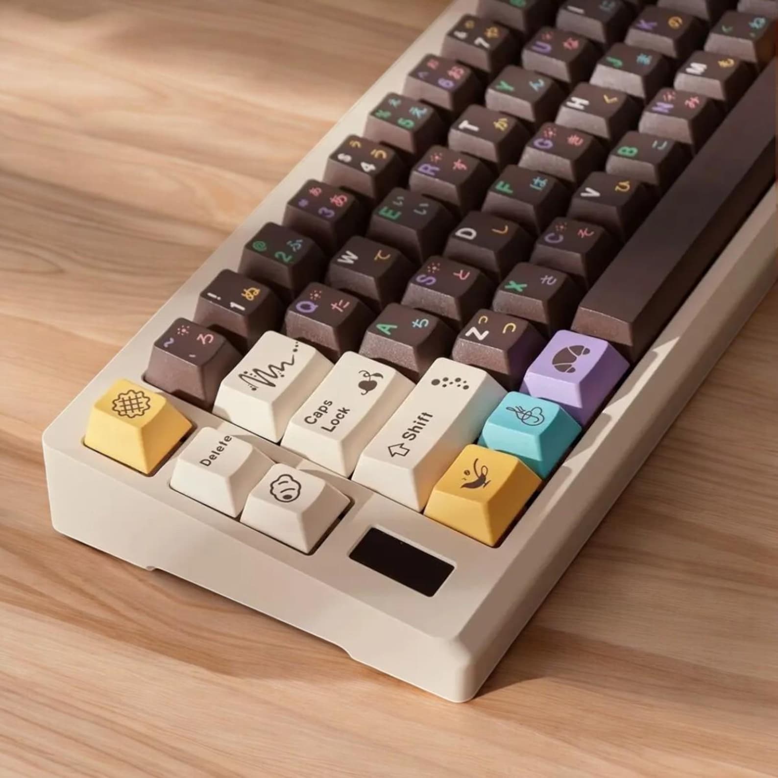 Donut Keycaps Five-sided Sublimation Cherry Profile Keycap Set PBT ...