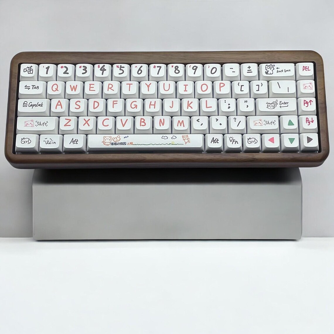 Cute Cat Keycaps XDA Profile Keycap Set PBT Material Keycaps for MX ...