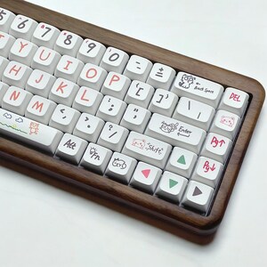 Cute Cat Keycaps XDA Profile Keycap Set PBT Material Keycaps for MX ...