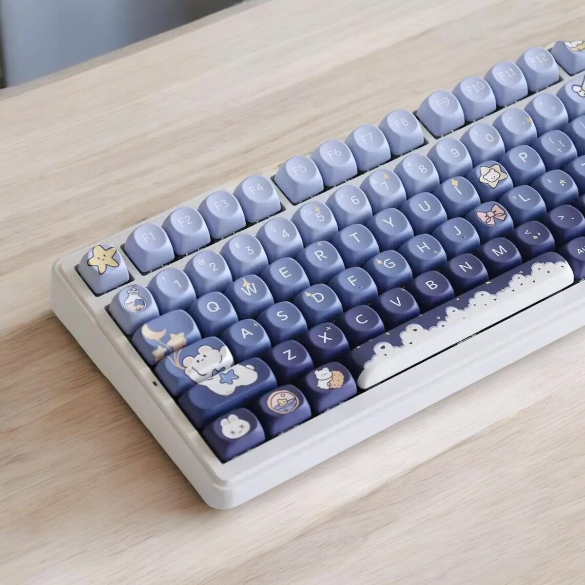 Bear Star Keycaps SOA Profile Keycap Set PBT Material Keycaps for MX ...