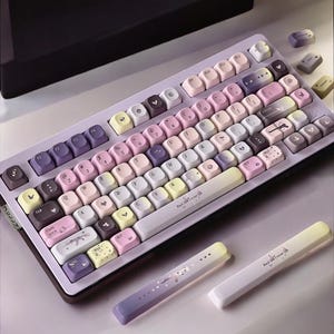 Moodie Keycaps | SOA Profile Keycap Set | PBT Material Five Sided ...