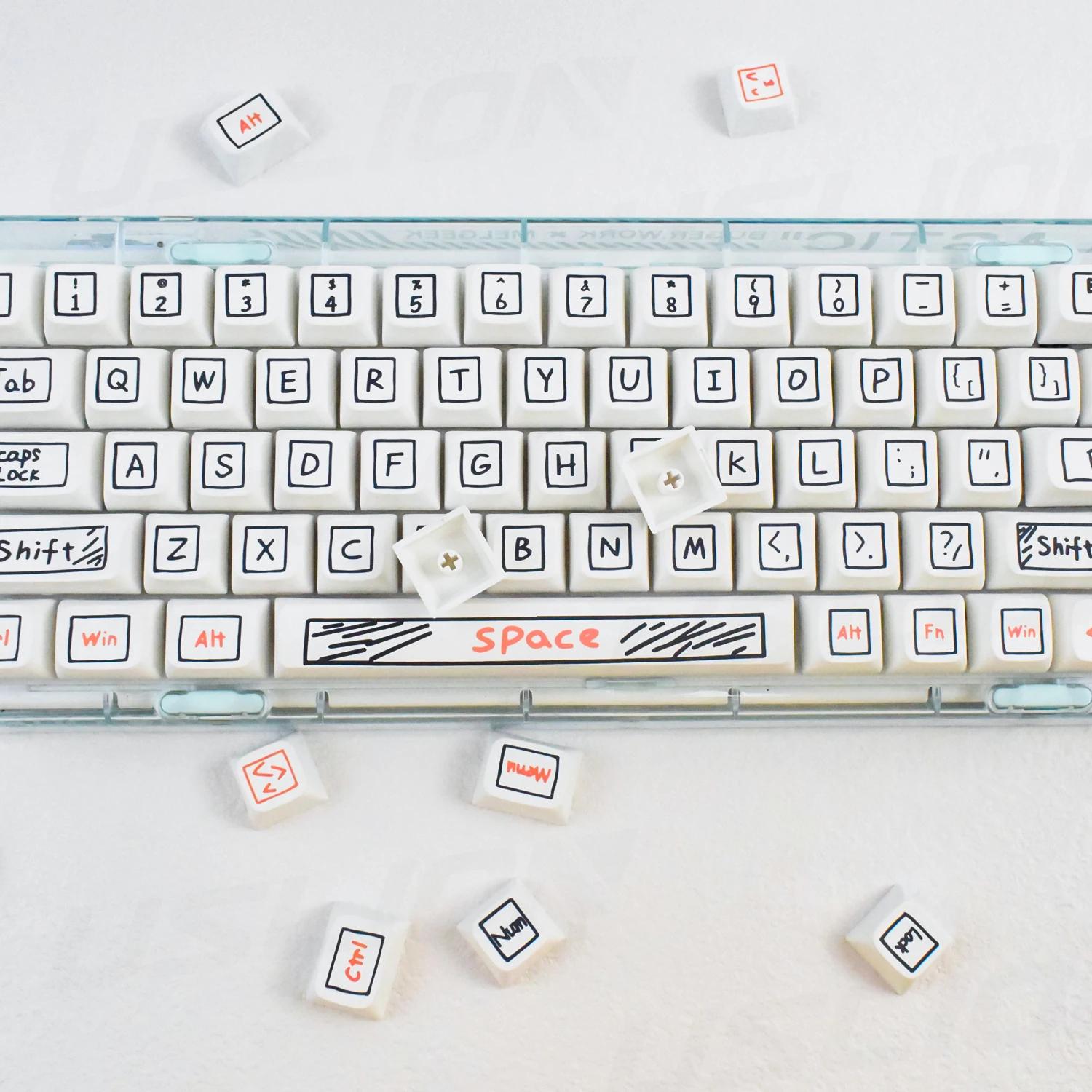 Graffiti Keycaps XDA Profile Keycap Set PBT Material Keycaps for MX ...