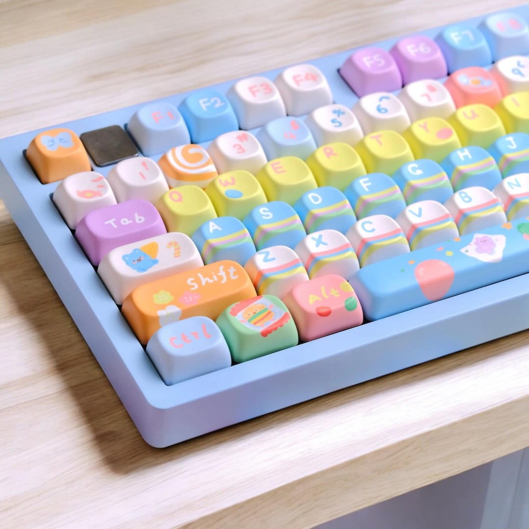 Candy Party Keycaps | XOA Profile Keycap Set | PBT Material | Keycaps ...