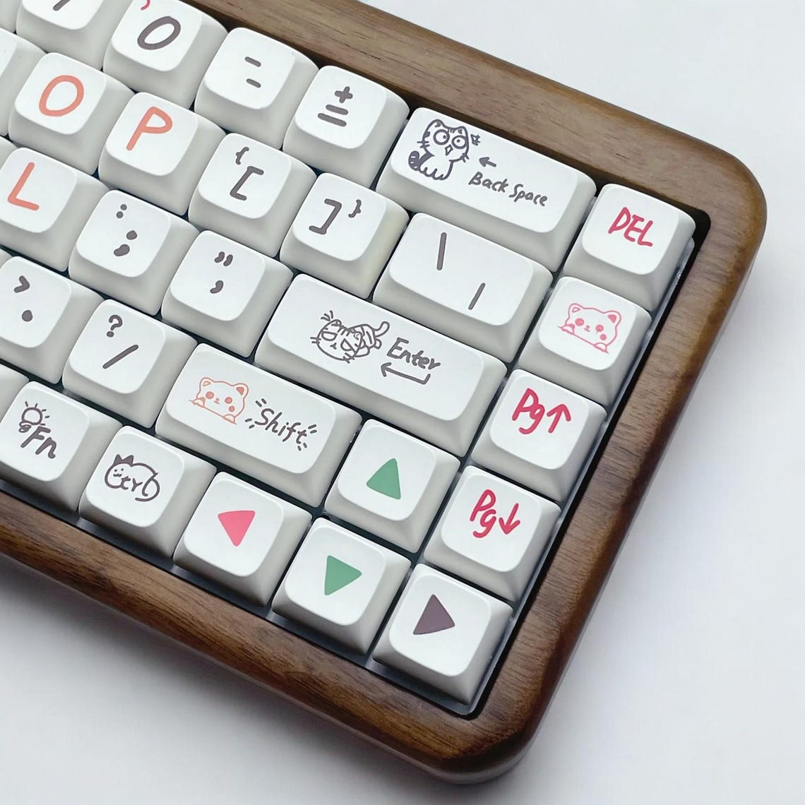 Cute Cat Keycaps XDA Profile Keycap Set PBT Material Keycaps for MX ...