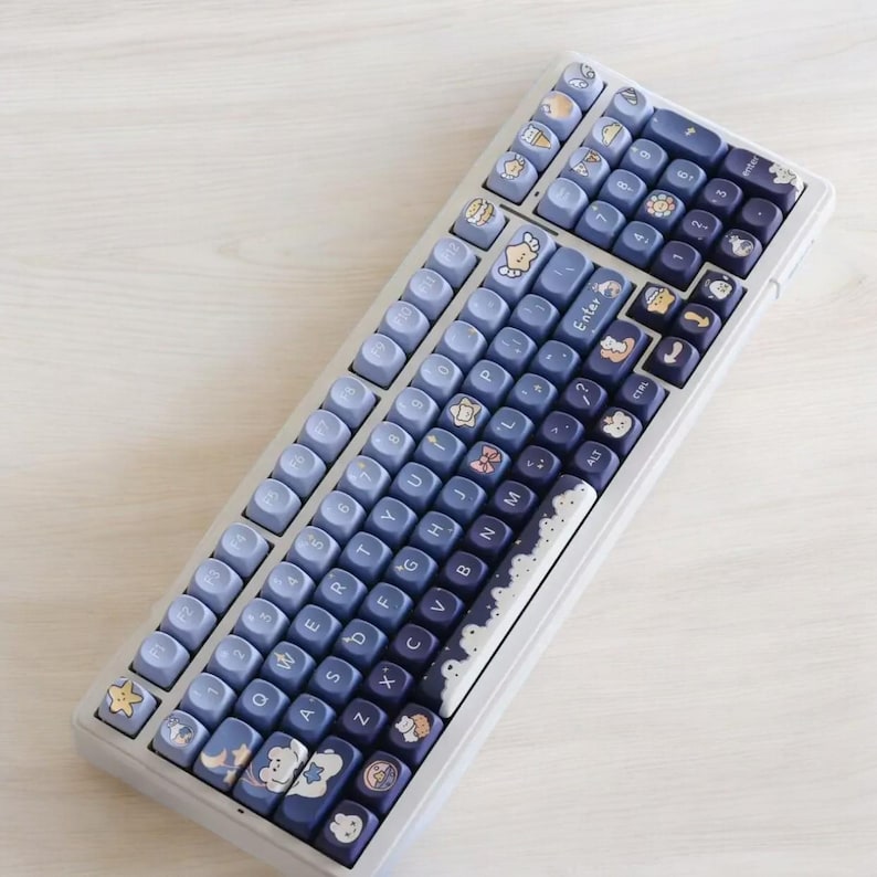 Bear Star Keycaps SOA Profile Keycap Set PBT Material Keycaps for MX ...