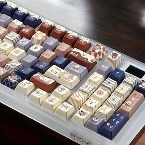 Coffee Puppy Keycaps | MOA Profile Keycap Set | PBT Material | Anime ...