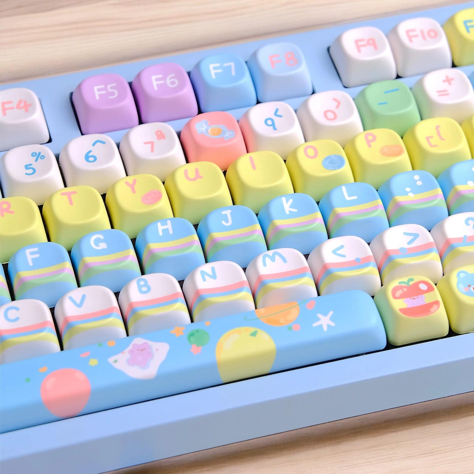 Candy Party Keycaps | XOA Profile Keycap Set | PBT Material | Keycaps ...