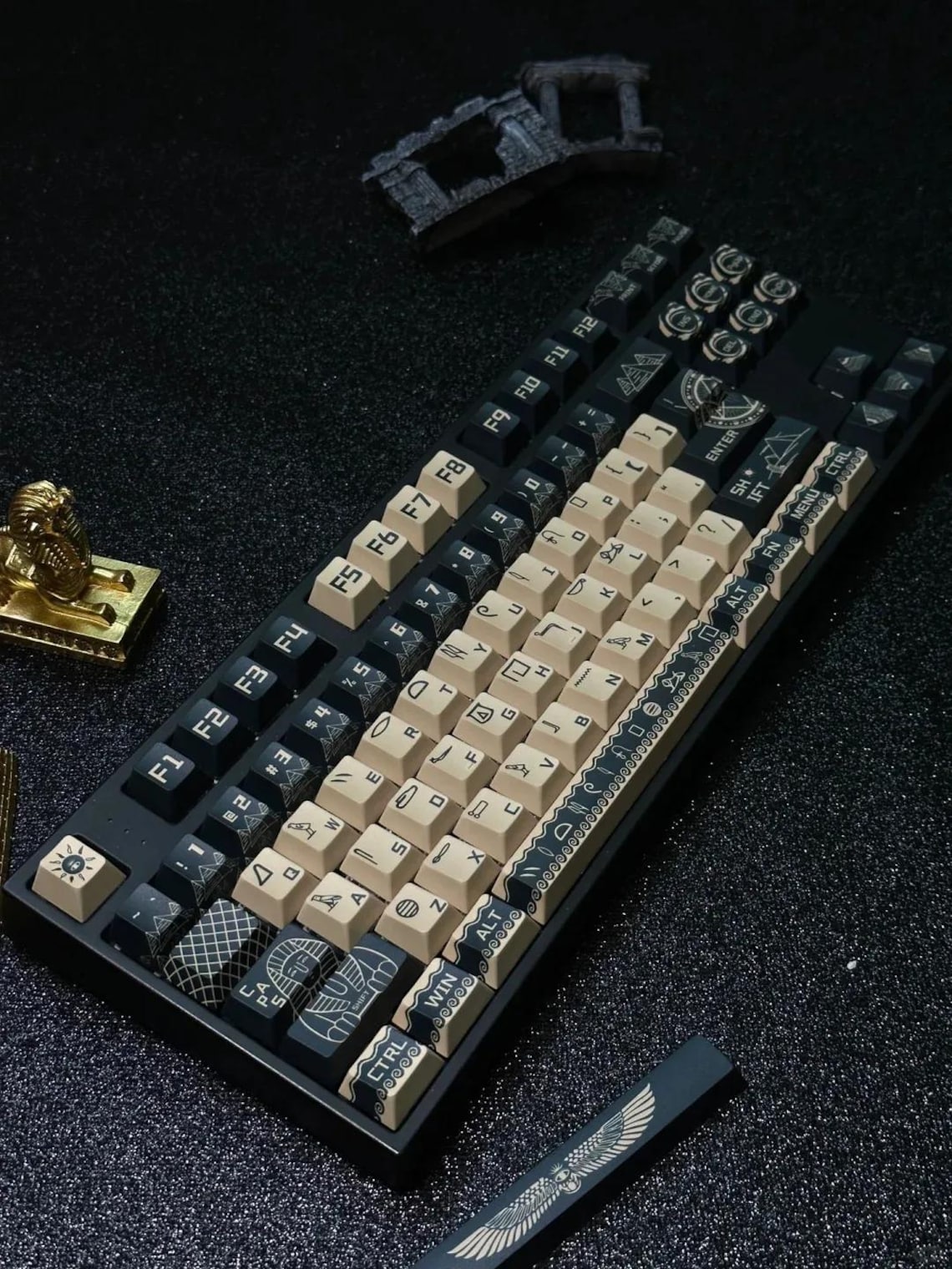Egyptian Pharaoh Keycaps | Cherry Profile Keycap Set | PBT Material ...