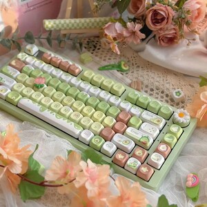 Avocado Keycaps | XOA Profile Keycap Set | PBT Material | Keycaps for ...