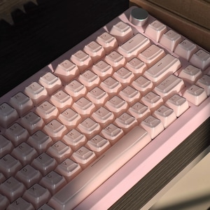 Pink Jelly Keycaps | OEM Profile Translucent Keycap Set | PBT+ PC ...
