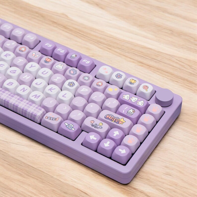 Wishing Rabbit Keycaps | MOA Profile Keycap Set | PBT Material | Keycaps for MX Switch | Gmk ...