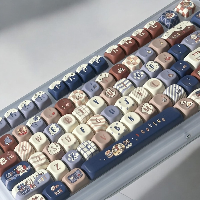 Coffee Themed Keyboard - Etsy