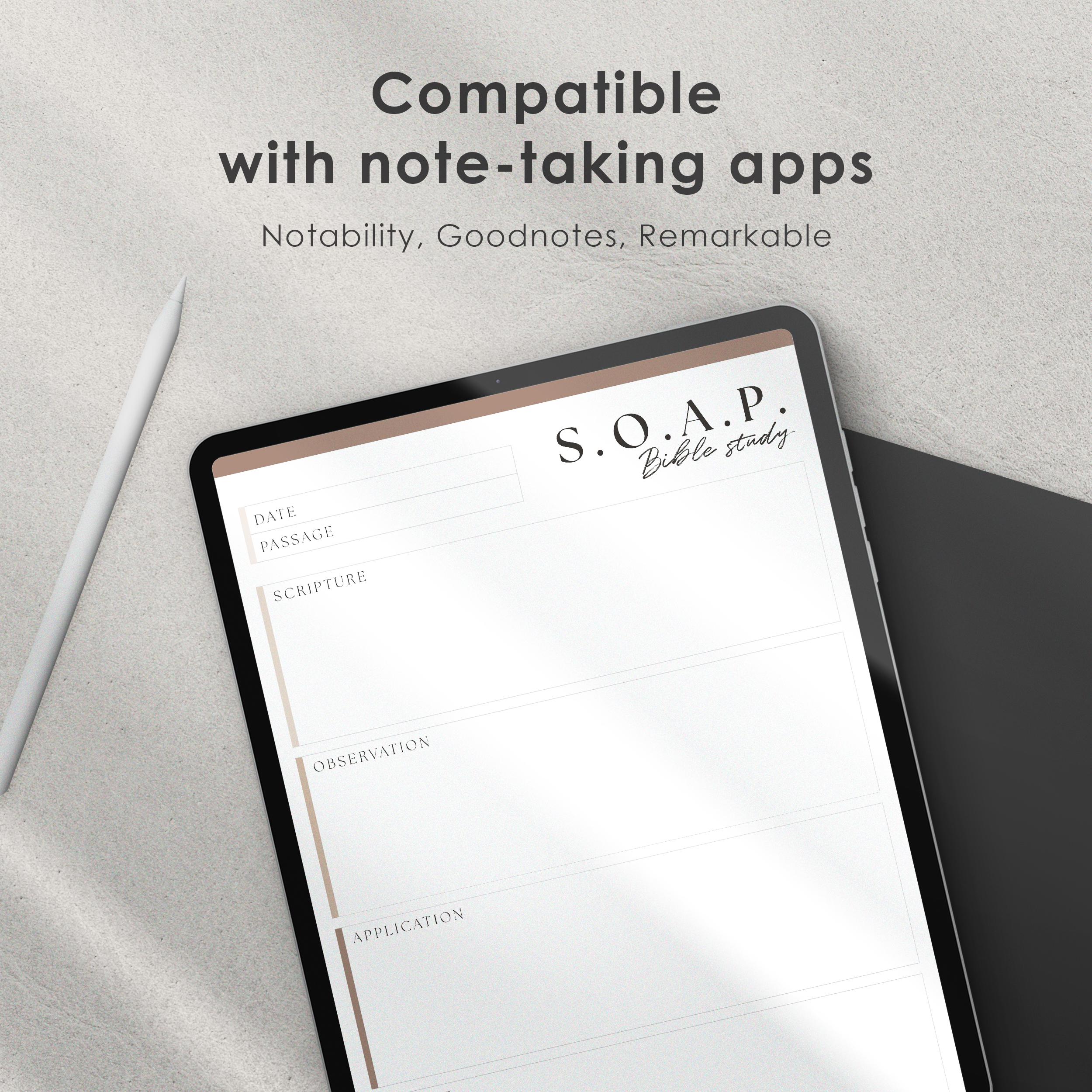 Simple SOAP Bible Study Guide - Printable Template for Everyone ...