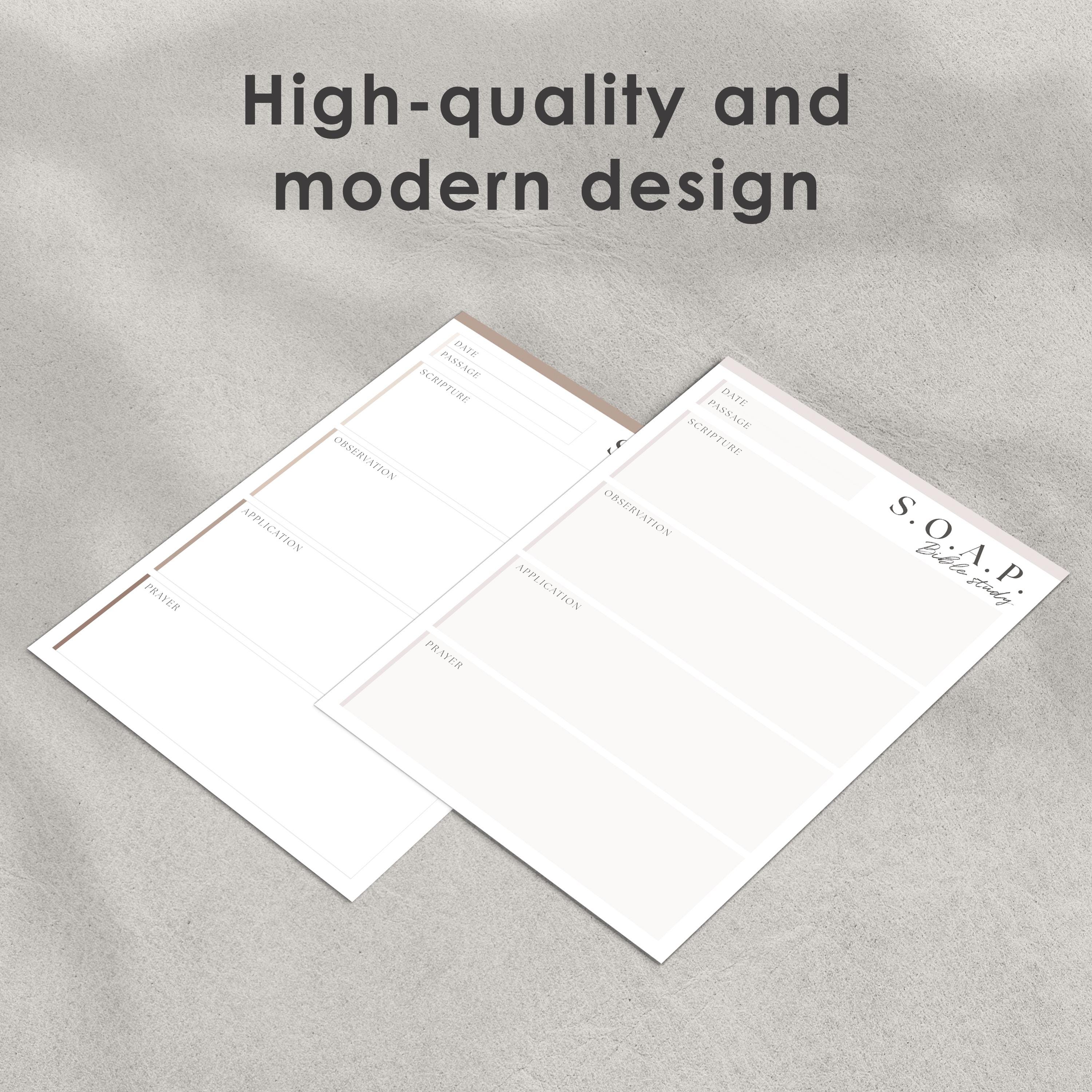 Simple SOAP Bible Study Guide - Printable Template for Everyone ...