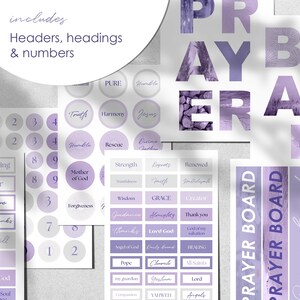 Violet Prayer Board Kit: Christian Wall Collage (digital Download) - Etsy