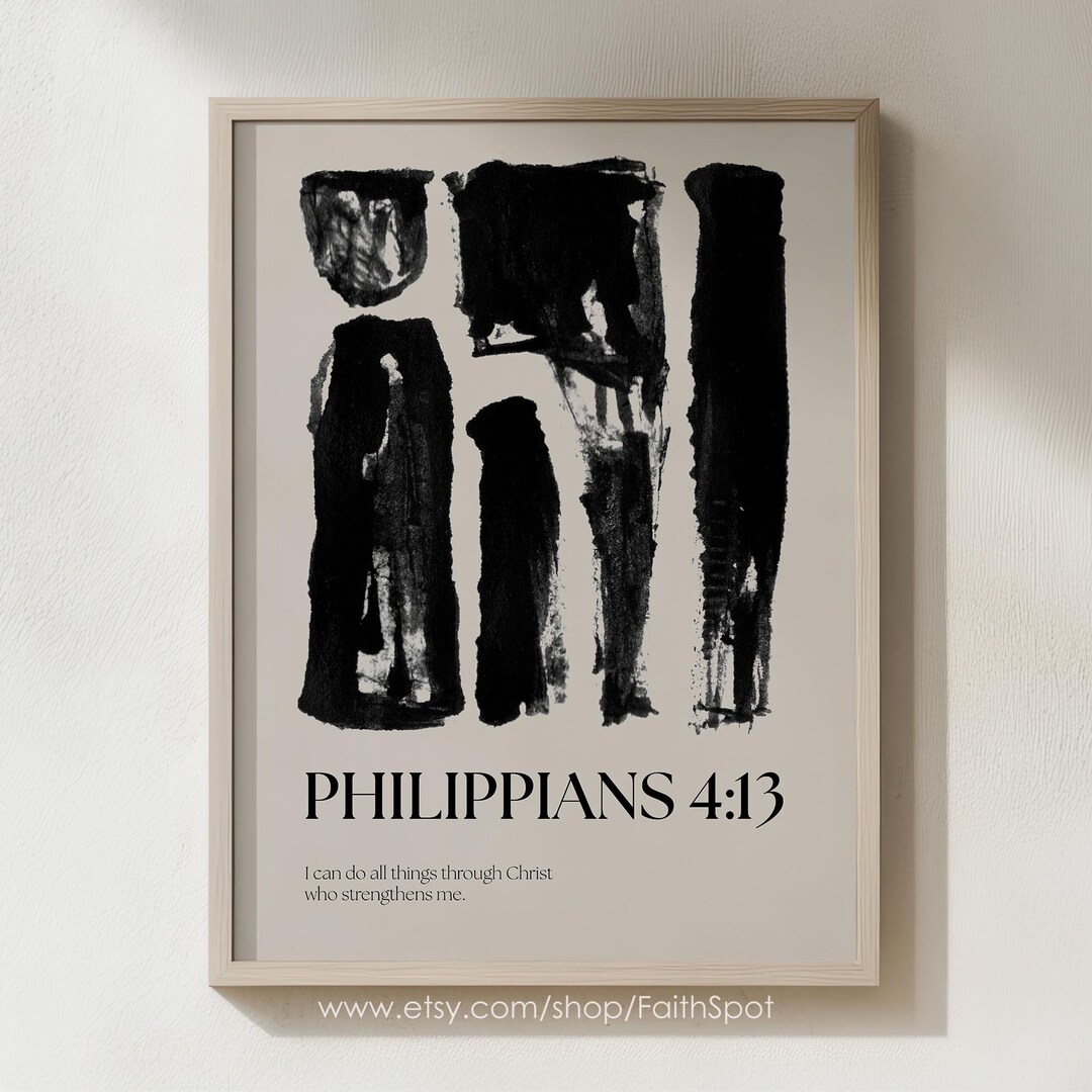 Mid-century Wall Art Abstract Art Print Geometric Painting With the ...