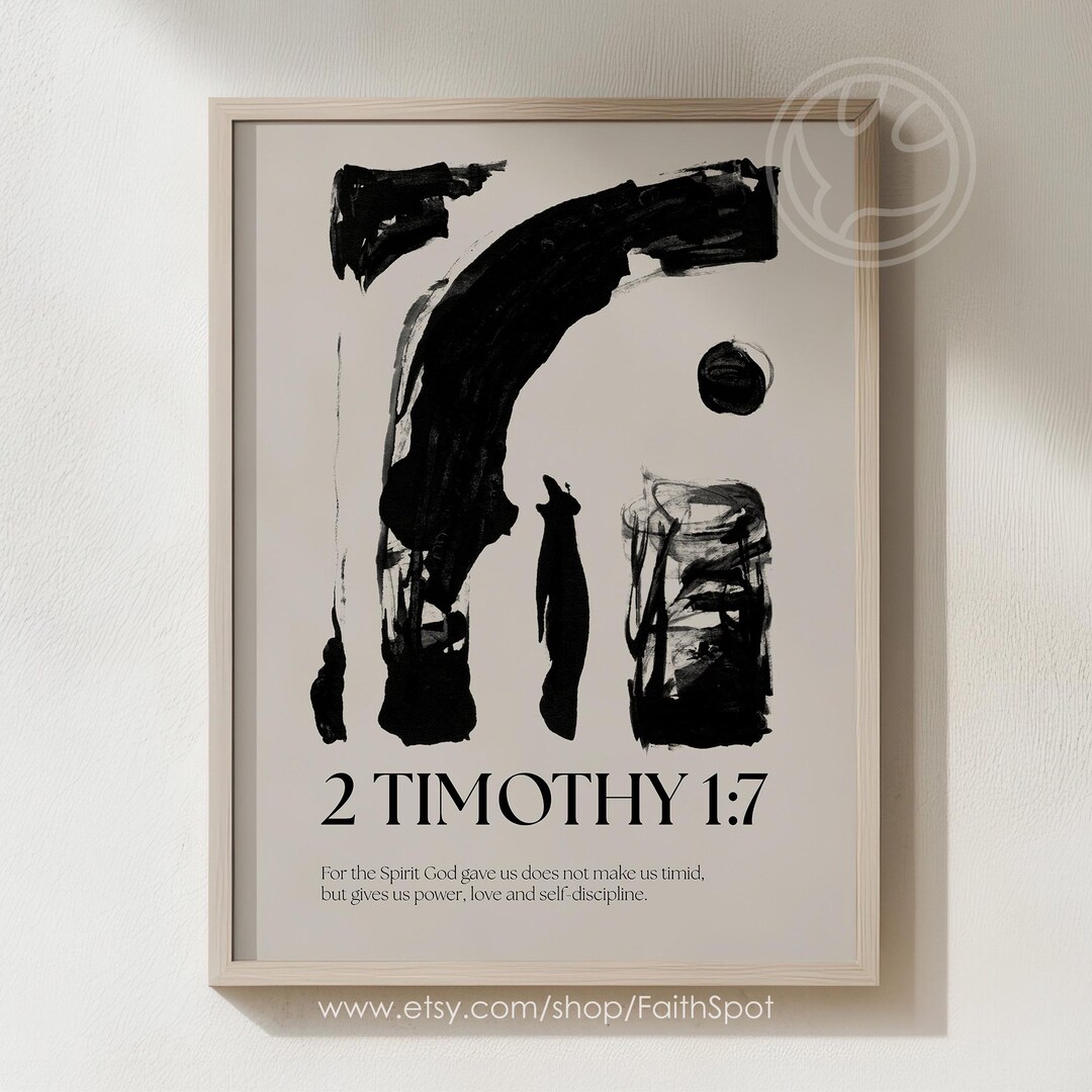 Modern Mid-century Art Christian Geometric Print Biblical Wall Decor ...