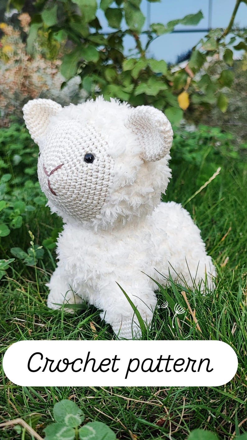 Adorable Lamb Crochet Pattern – Amigurumi PDF Tutorial for Plush Toy ...