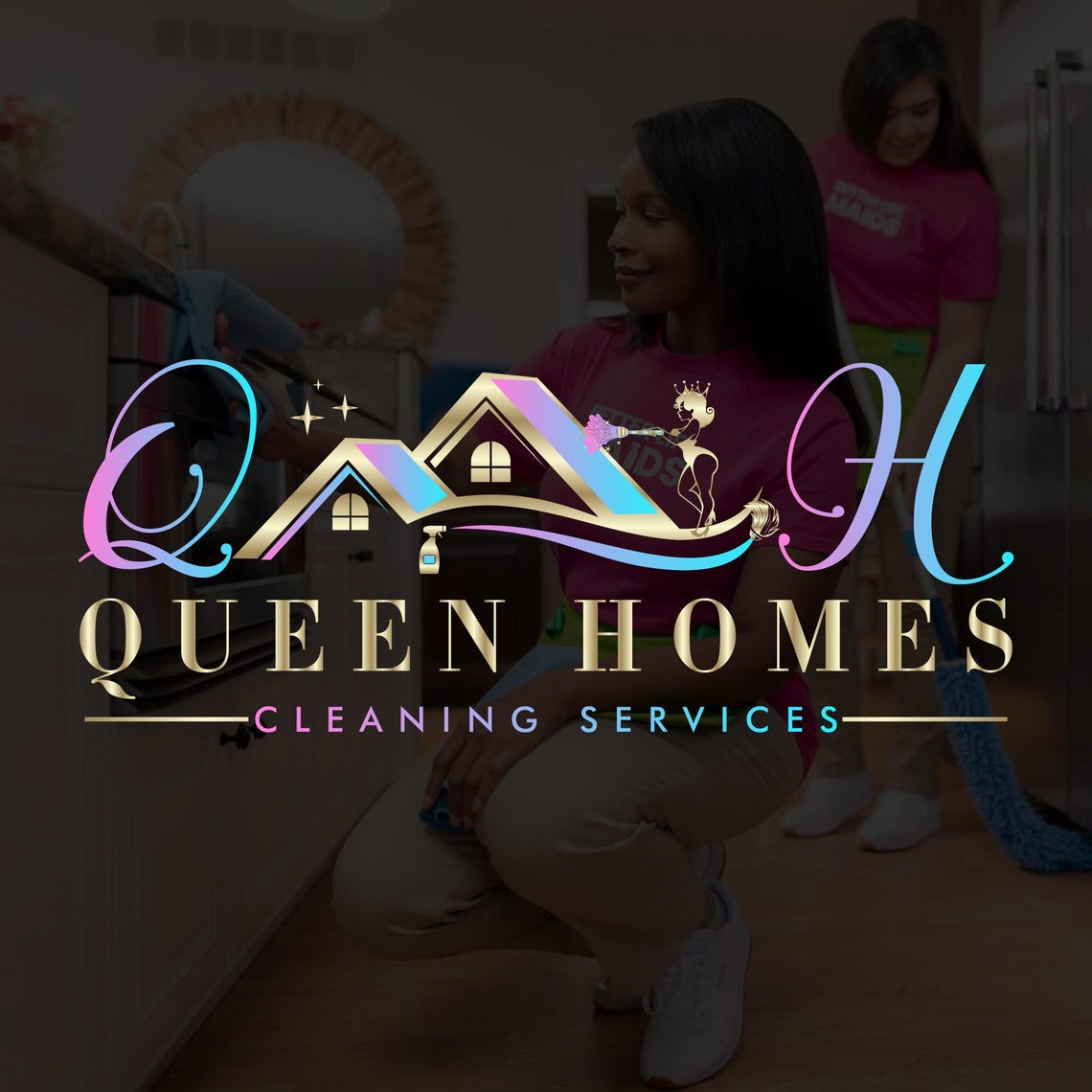 Cleaning Logo, Broom Logo, Maid Logo, Vacuum Cleaning, House Cleaning ...