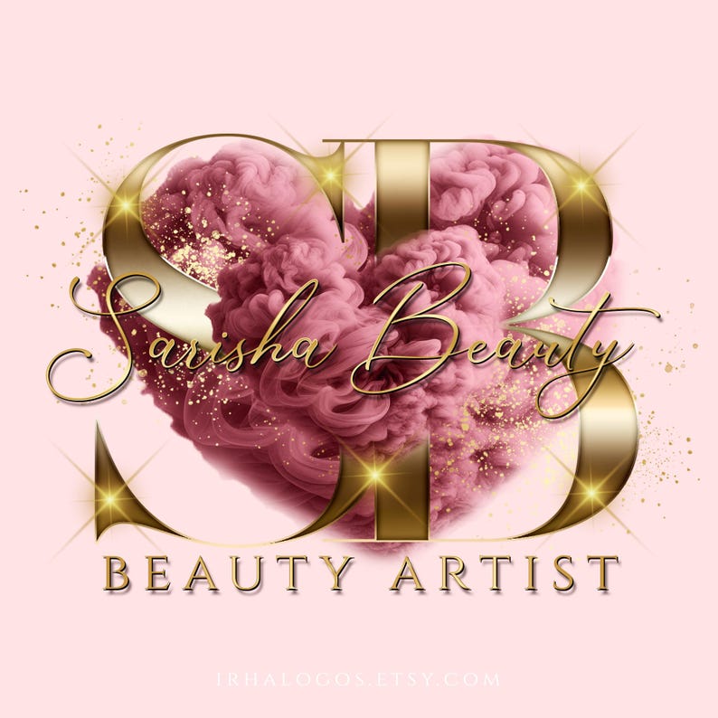 Rose Gold Logo, Beauty Logo, Smoke Logo, Glitter Logo, Boutique Logo ...