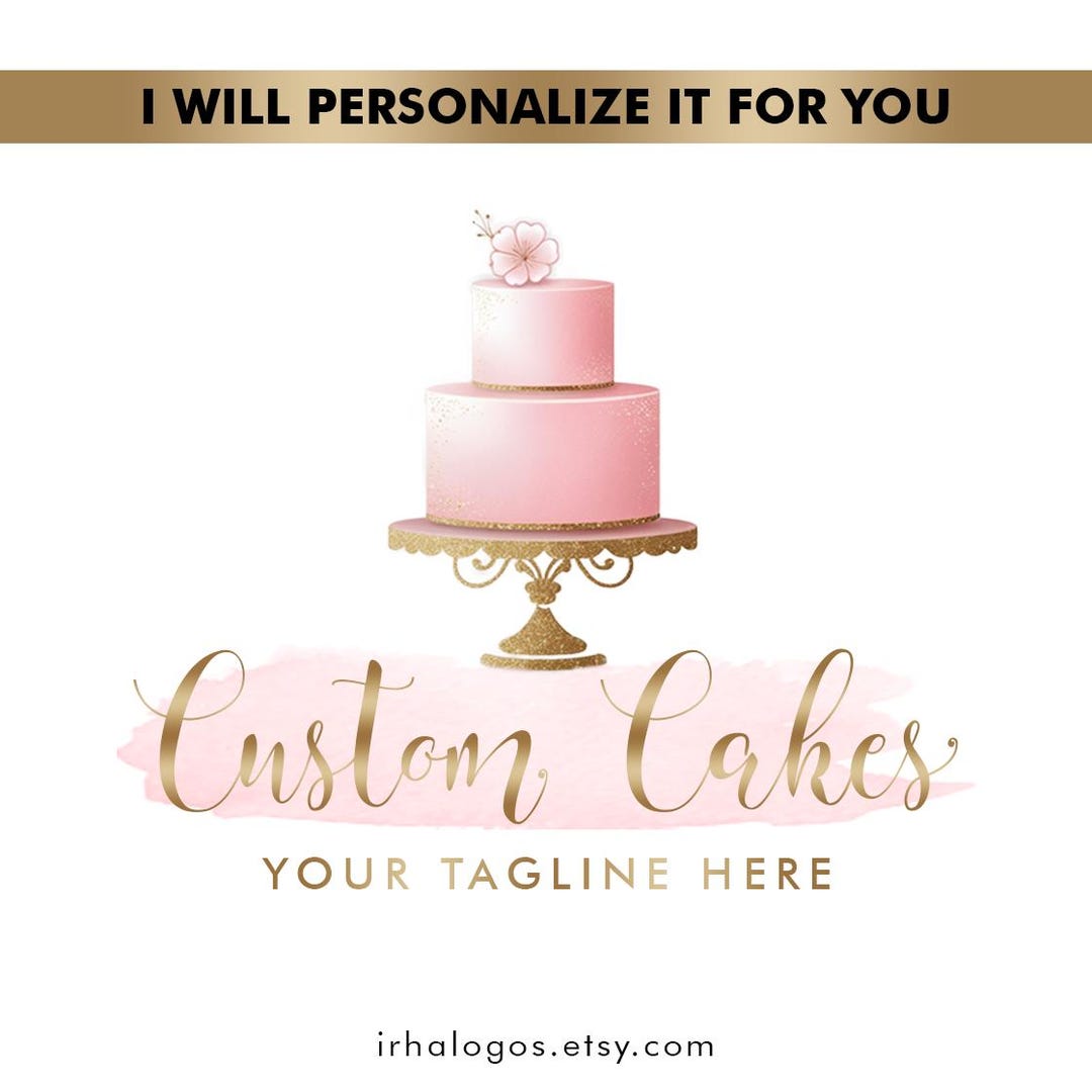 Pink Bakery Logo, Cake Logo, Pastry Logo, Dessert Logo, Whisk Logo ...