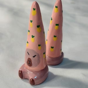 Capybara Ring Holder Clay Figurine - Etsy