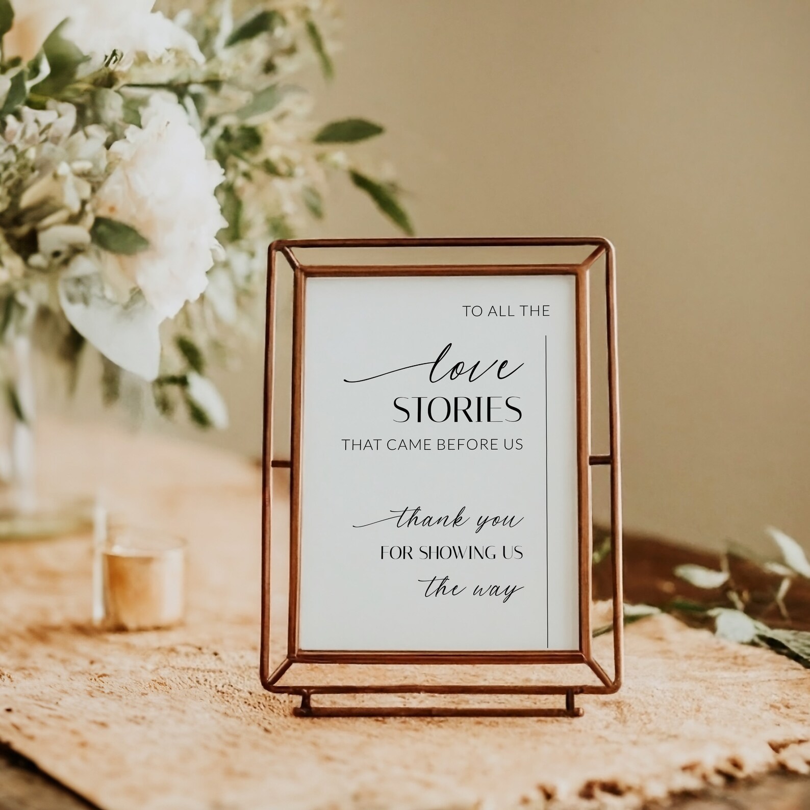 To All the Love Stories That Came Before Us Sign | Generations of Love ...