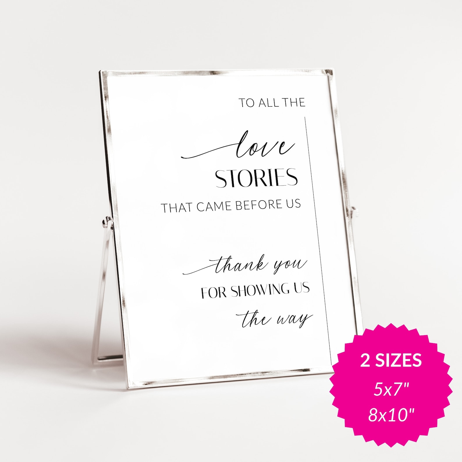 To All the Love Stories That Came Before Us Sign | Generations of Love ...