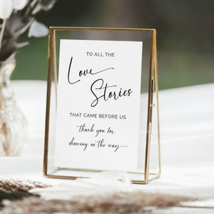 To All the Love Stories That Came Before Us Sign | Generations of Love ...