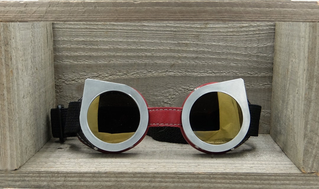 Cybergoth Cyber Punk Industrial Machined Panzer CATSEYES Goggles - Etsy