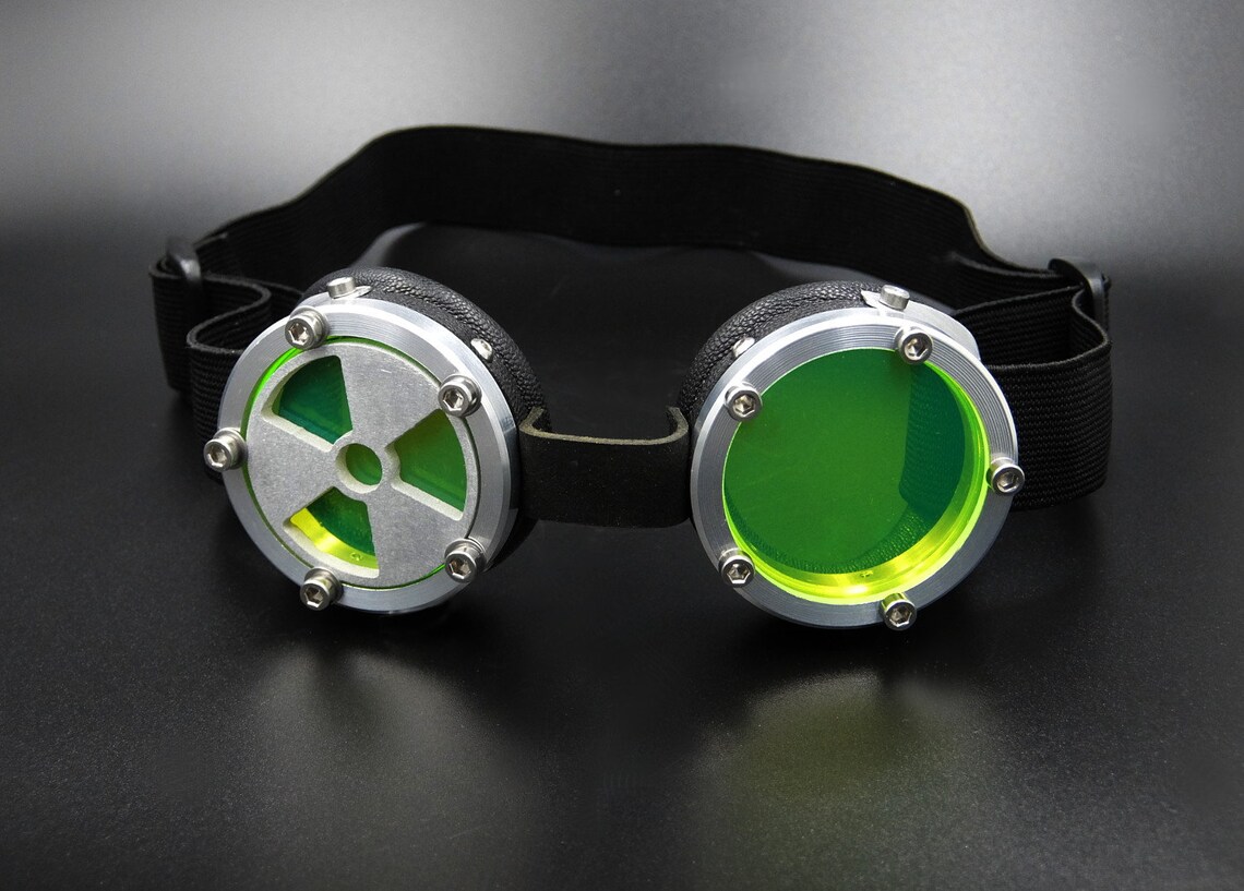 Cybergoth Cyber Punk Industrial Machined Panzer Goggles Burning Man by ...