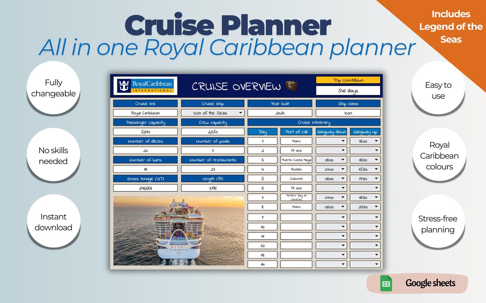 Royal Caribbean Planner | Cruise Planner | Cruise Organizer | Cruise ...
