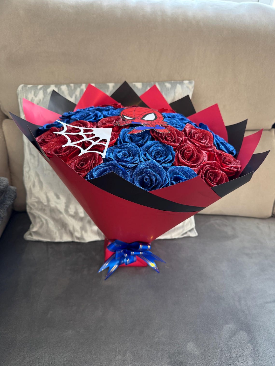 Eternal GLITTER ROSE Spider Man Edition - Etsy