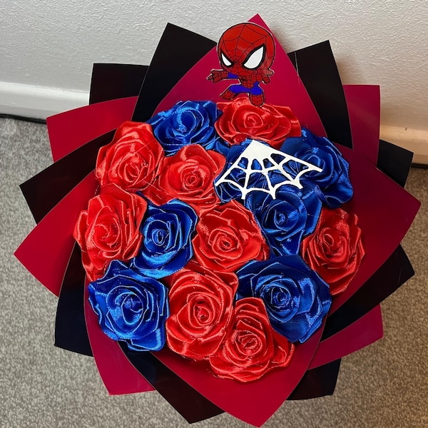 Spiderman Bouquet Flowers - Etsy