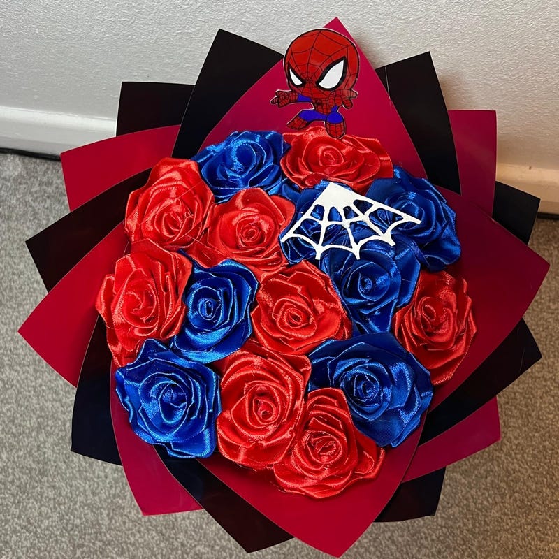 Spiderman Flower Bouquet - Etsy