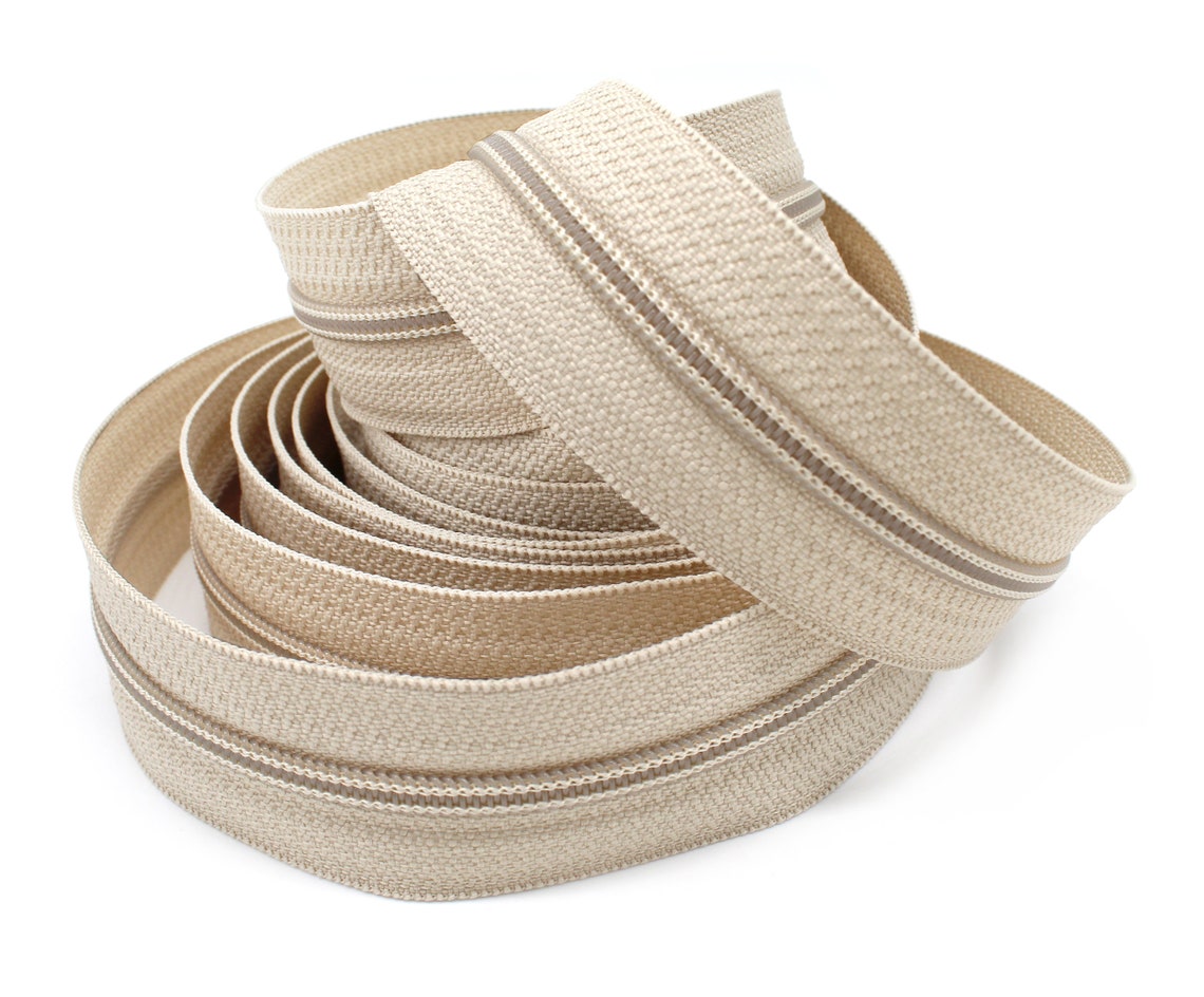 4 Yards of YKK 4.5 Coil Zipper Tape Color Beige and 30 | Etsy