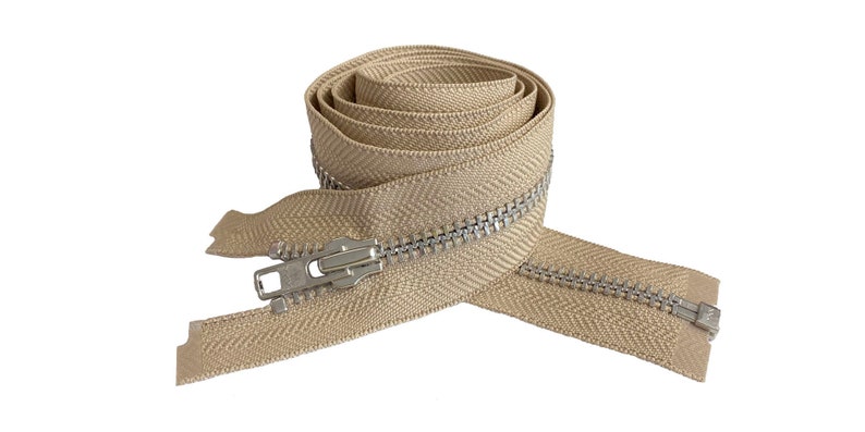 YKK #7 Aluminum Separating Zipper – Heavy Duty Jacket Zipper, USA Made ...
