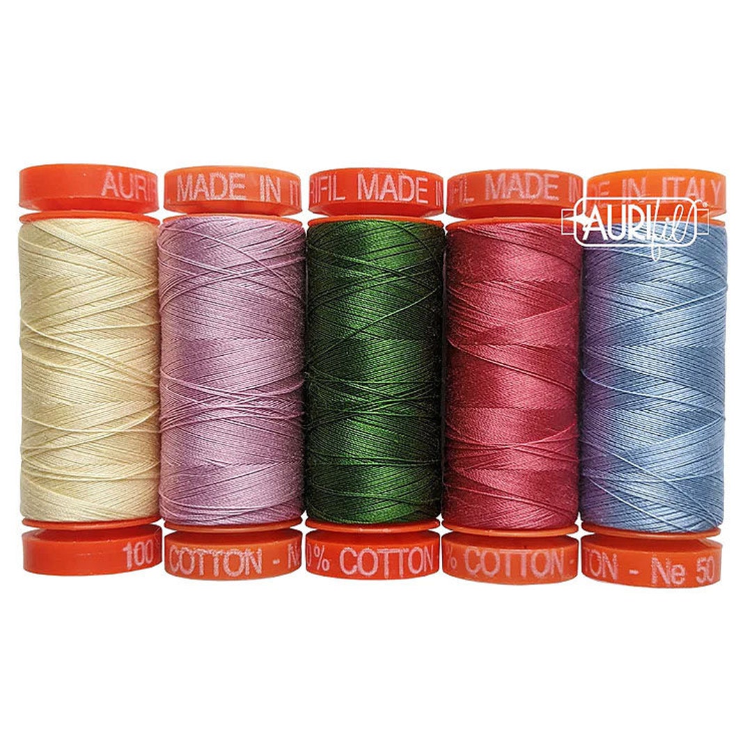 Aurifil Cotton Thread Kit - Into the Meadow Designer Collection, 50WT ...