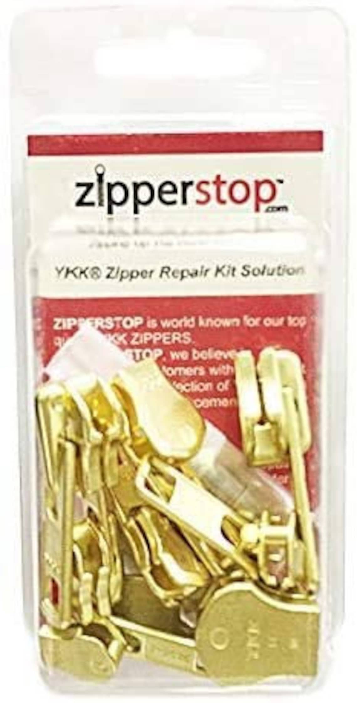 YKK Zipper Repair Kit - 8 Auto Lock Brass Sliders & Stops - Etsy
