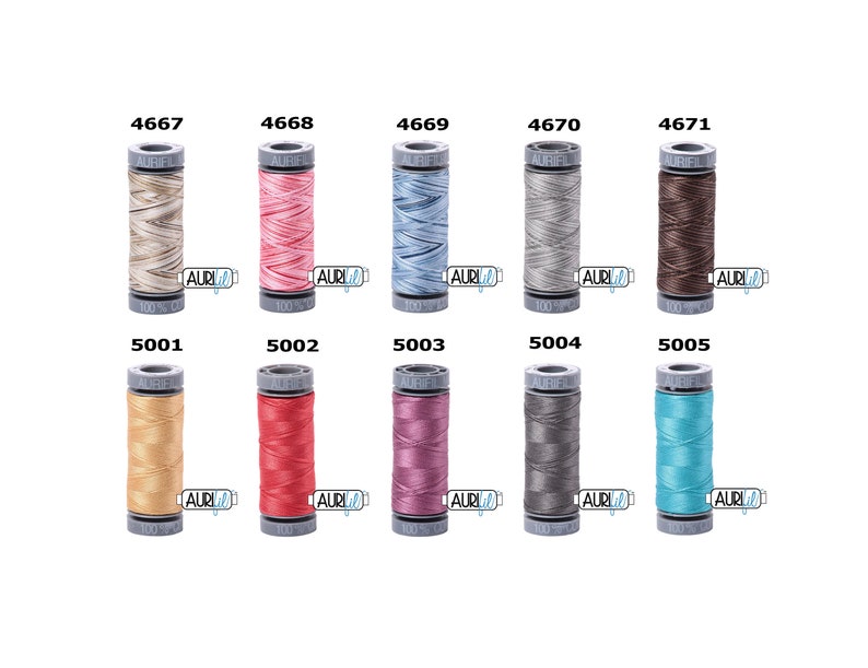 Aurifil 28WT Cotton Thread – 109 Yards, Solid Colors - Etsy