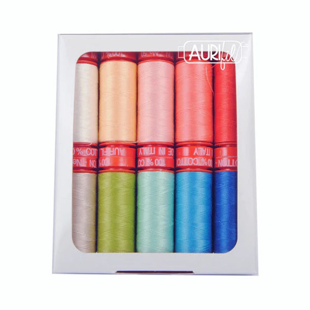Sale Aurifil Thread Kit - Catalina Designer Collections 10 SMALL SPOOLS ...