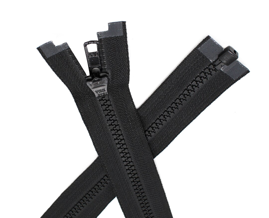 YKK Vislon Separating Zipper – Black or White, 179-248 Inch - Etsy